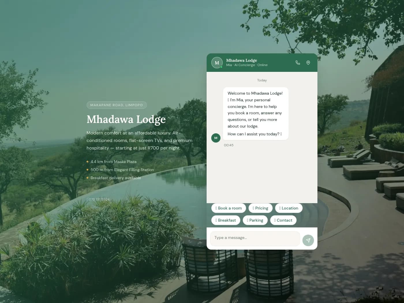Mhadawa AI Concierge