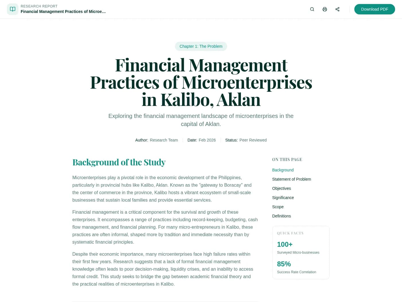 Microenterprise Finance Insights
