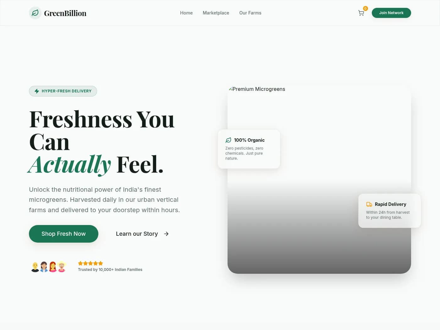 GreenBillion Marketplace