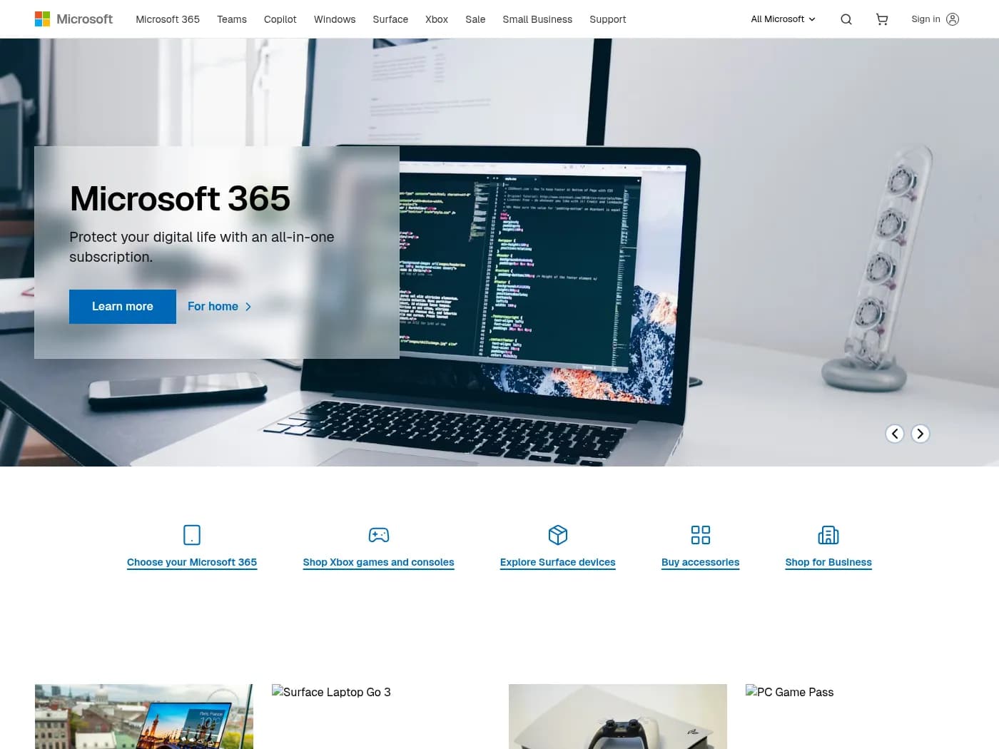 Microsoft Web Clone