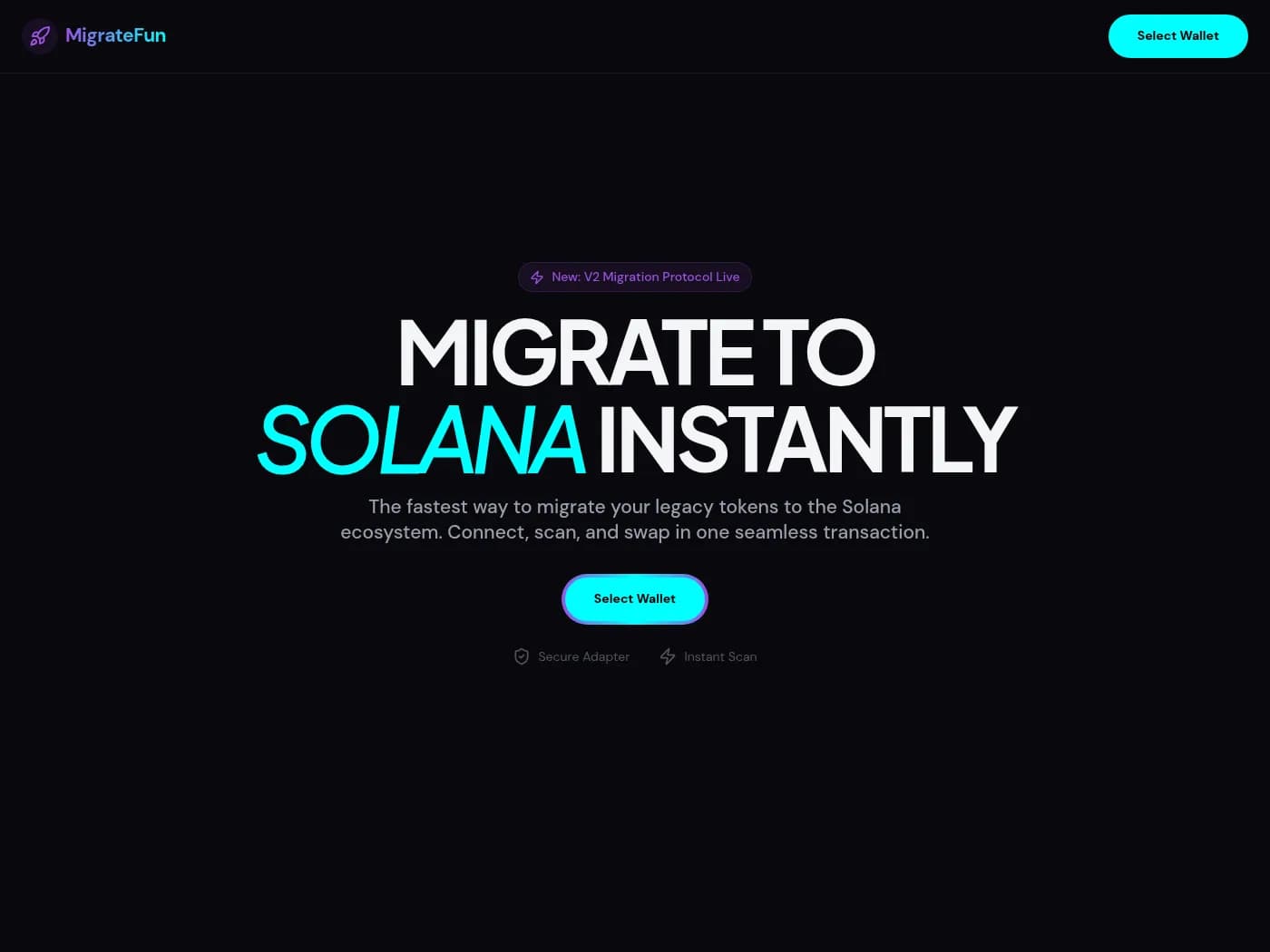 MigrateFun SOL Portal