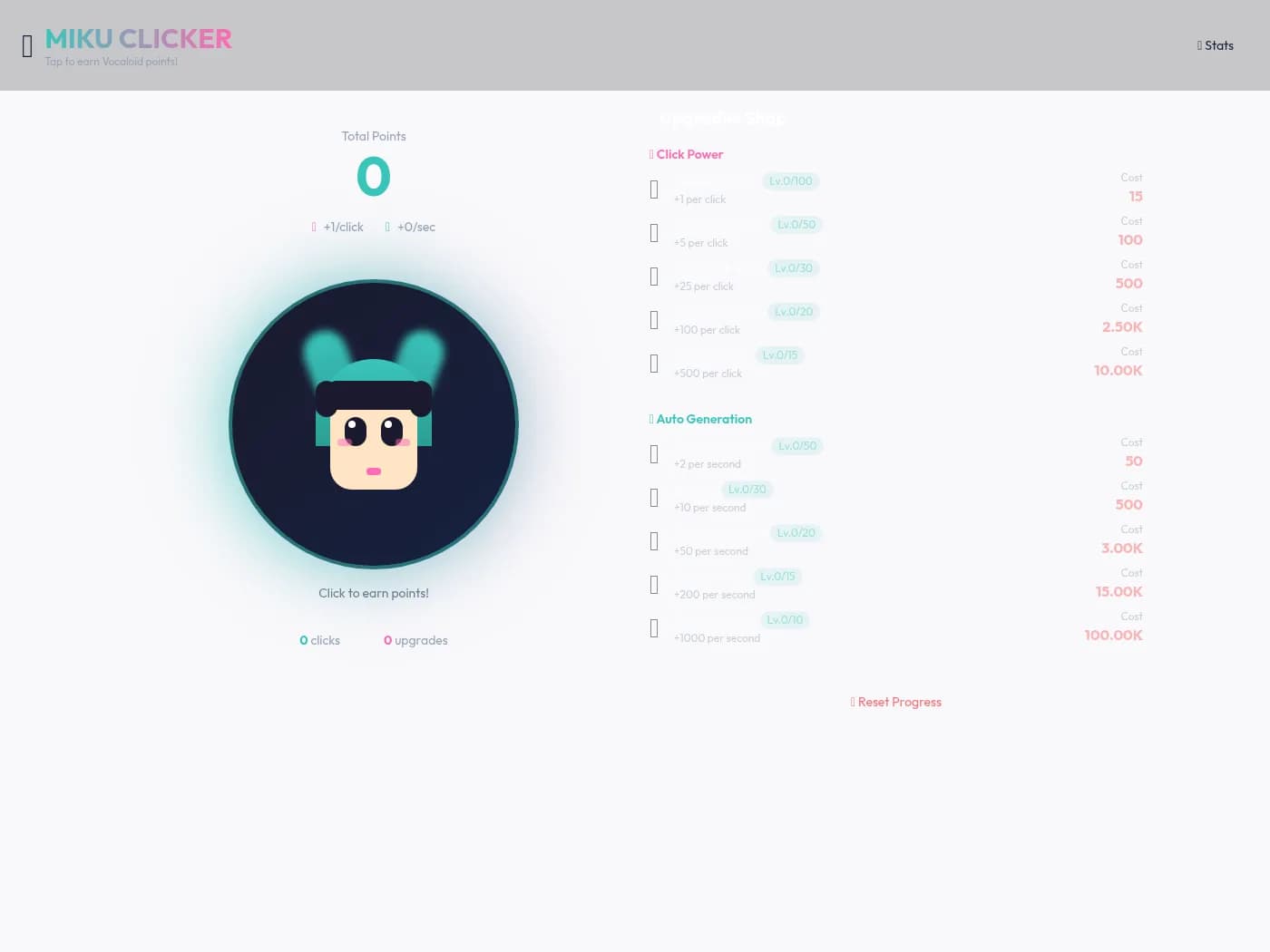 Miku Clicker Frenzy