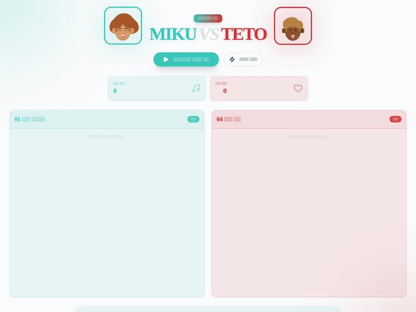 Miku vs Teto Comment Wars