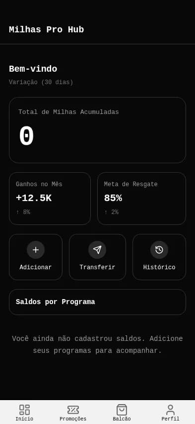 Milhas Pro Hub