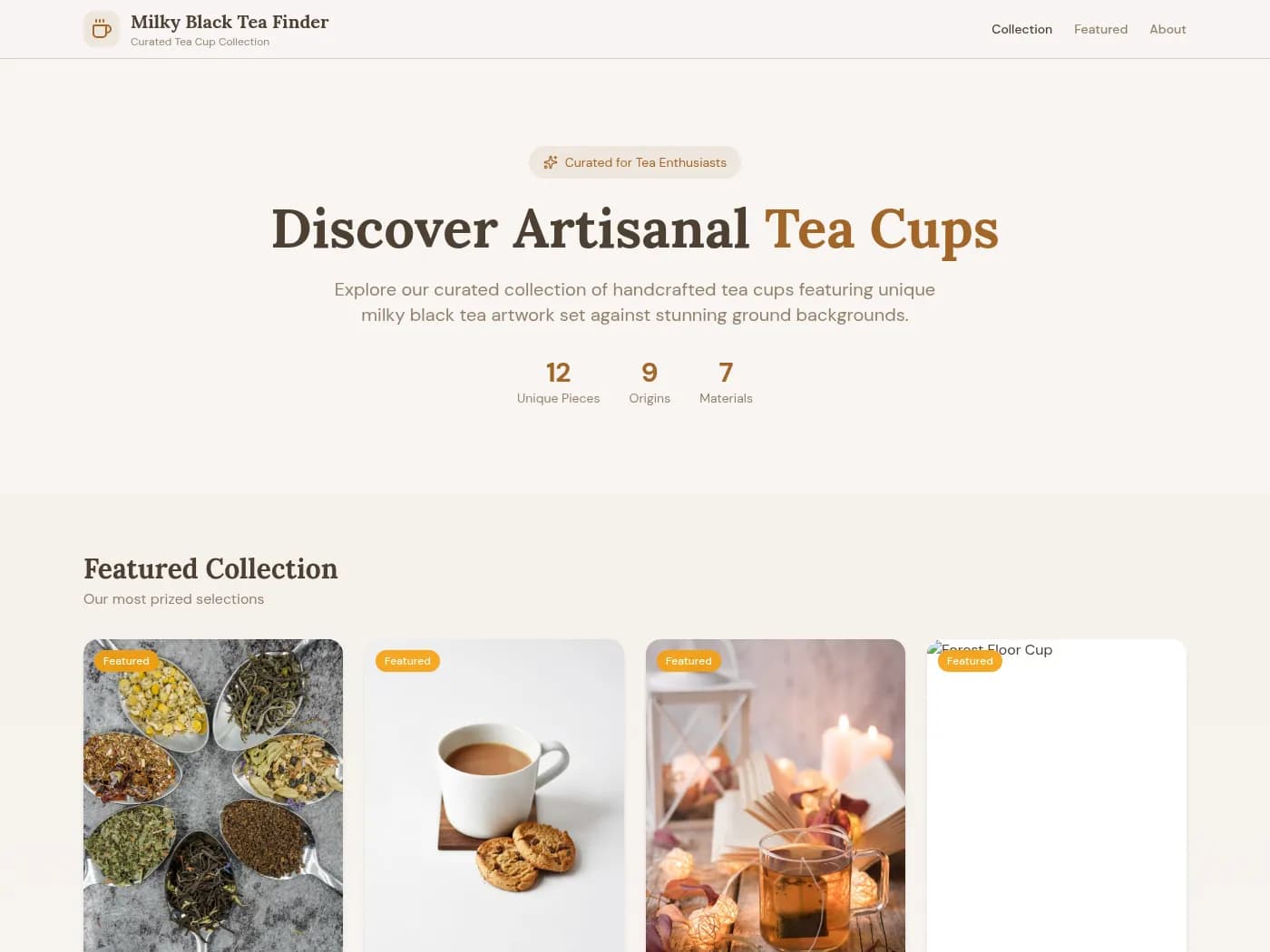 Milky Black Tea Finder