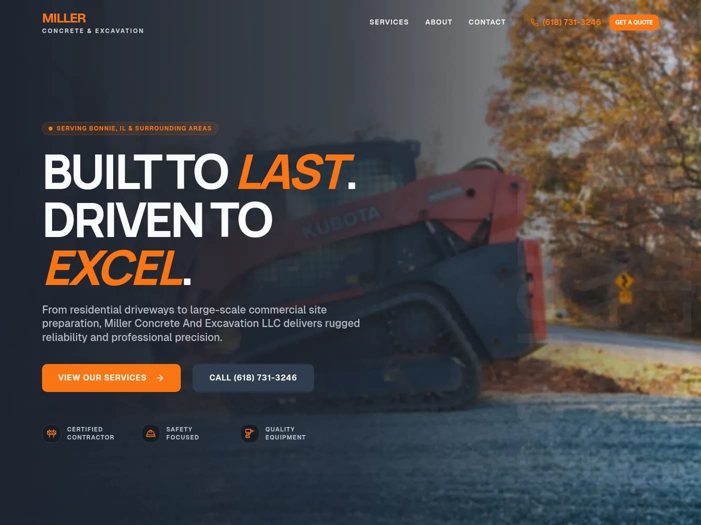 Miller Concrete Website
