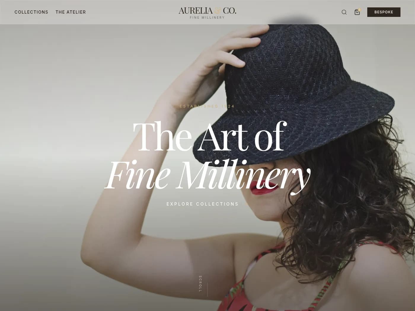 Millinery Boutique Site