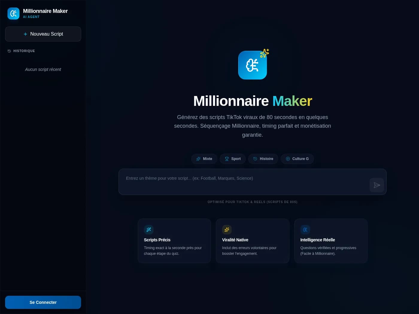 Millionnaire Maker Agent