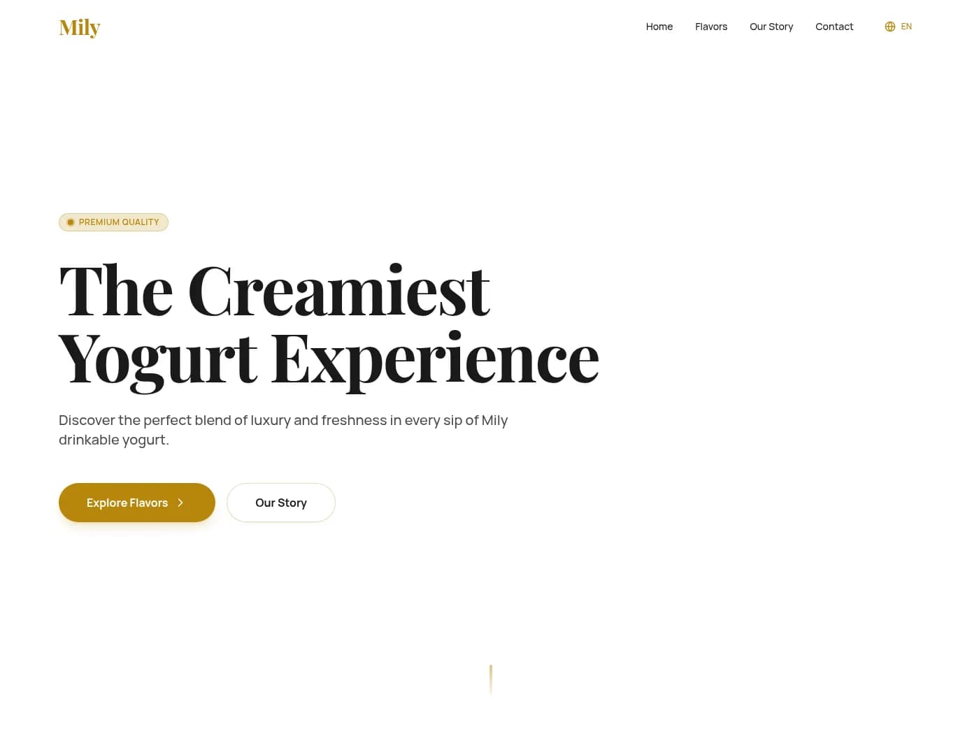 Mily Yogurt Landing