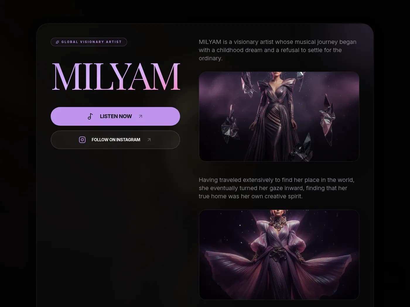MILYAM Artist Showcase