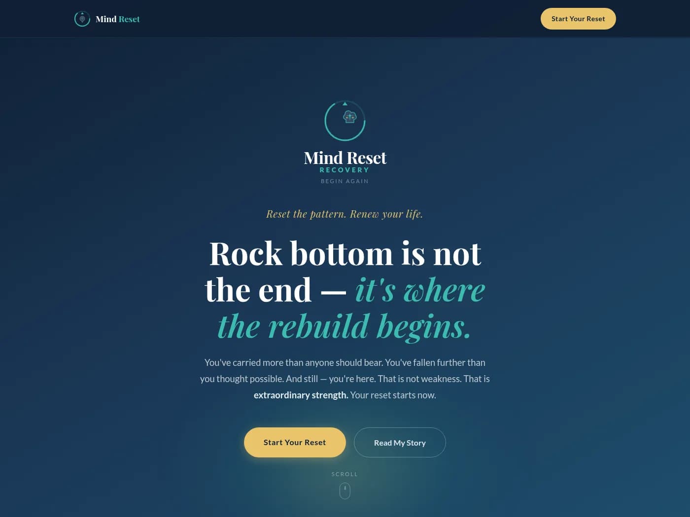 Mind Reset Recovery Site