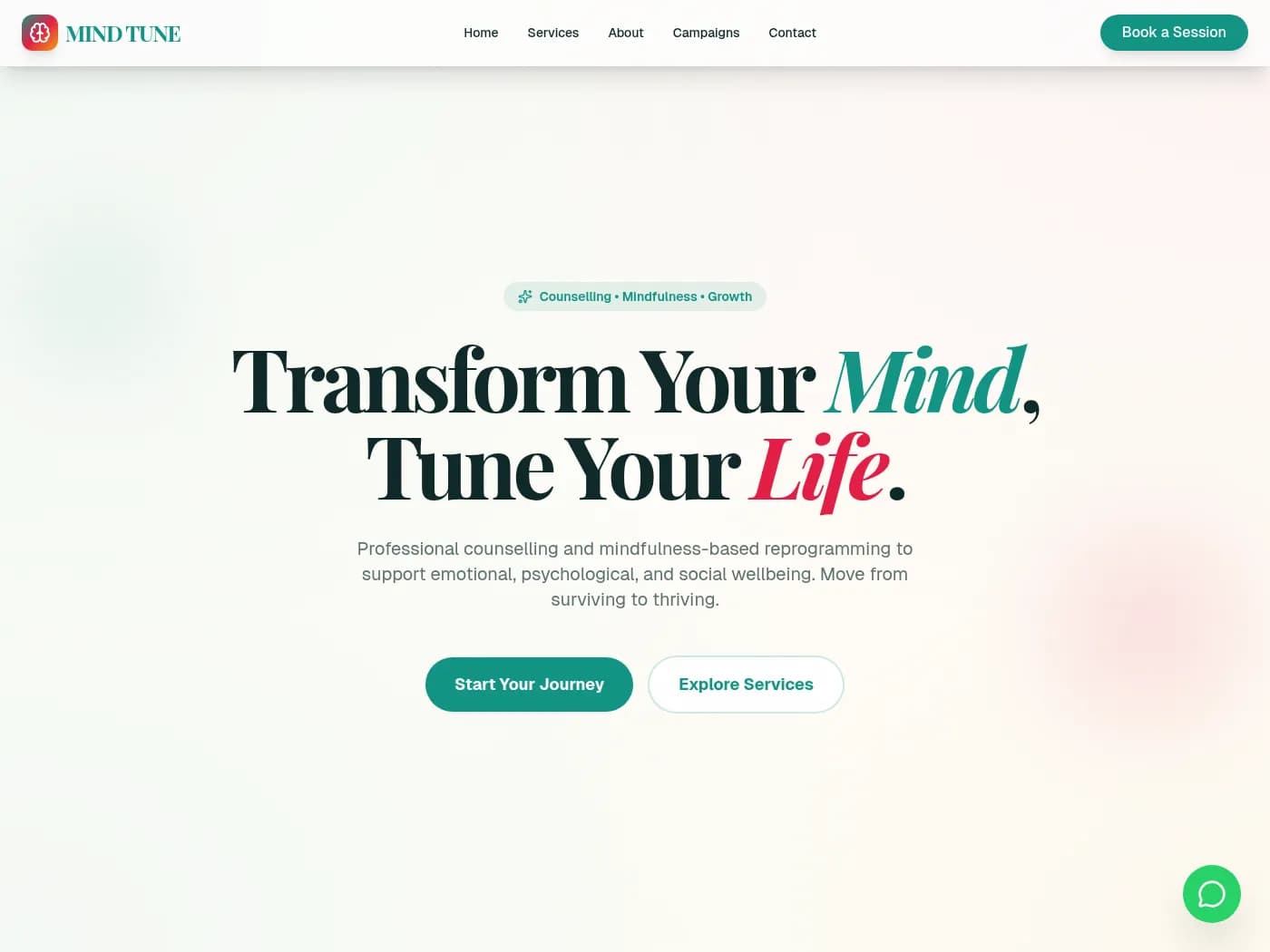 Mind Tune Centre Site