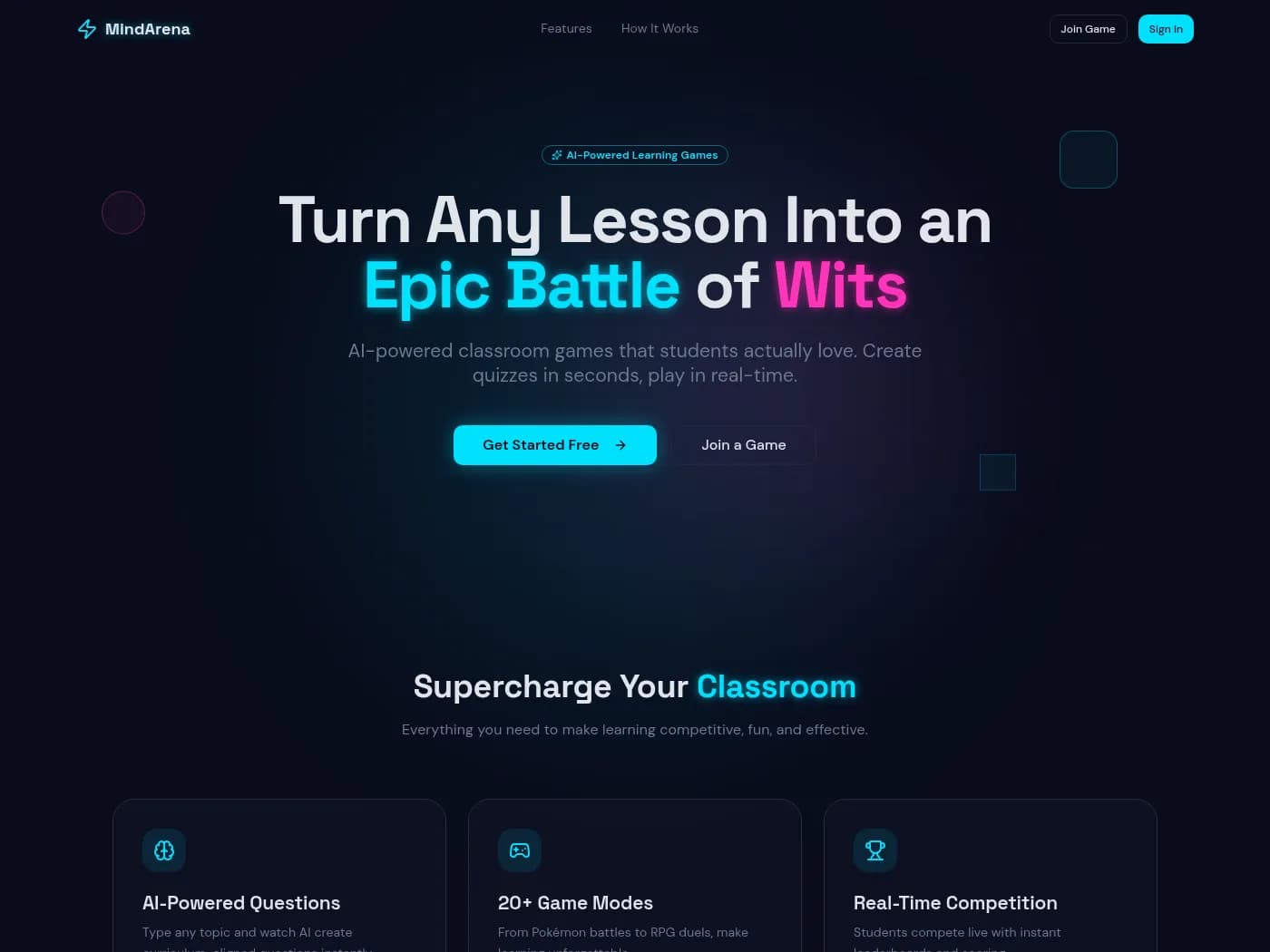 MindArena Gamified Classroom
