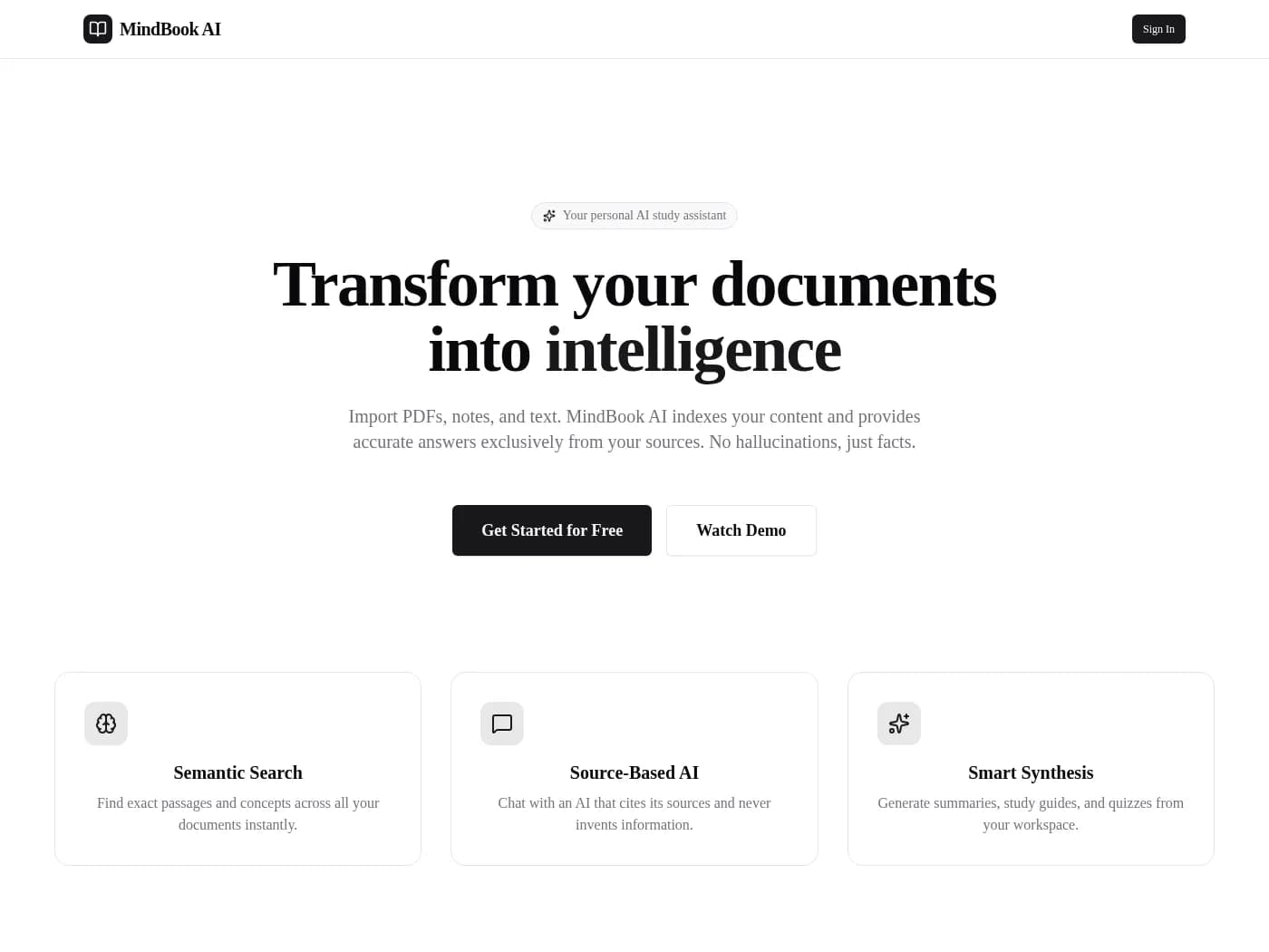 MindBook AI Workspace