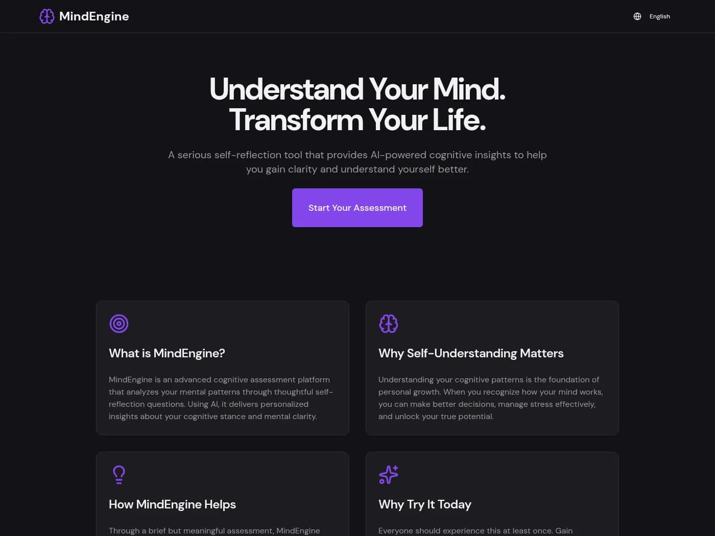 MindEngine Web App