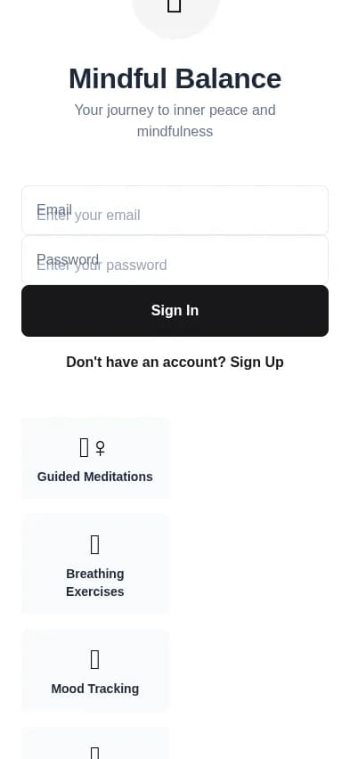 Mindful Balance App