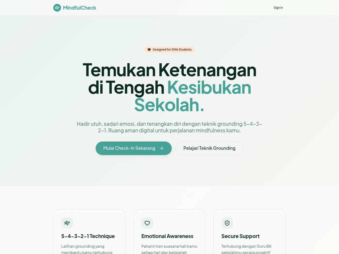 Mindful Check-In Dashboard