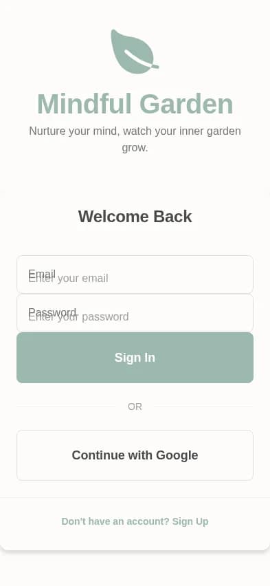 Mindful Garden App