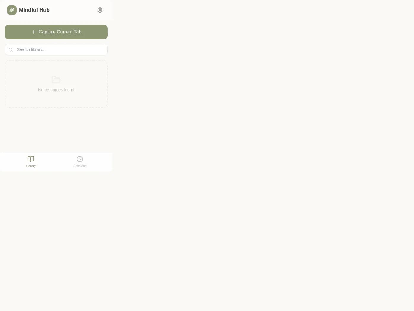 Mindful Library Extension