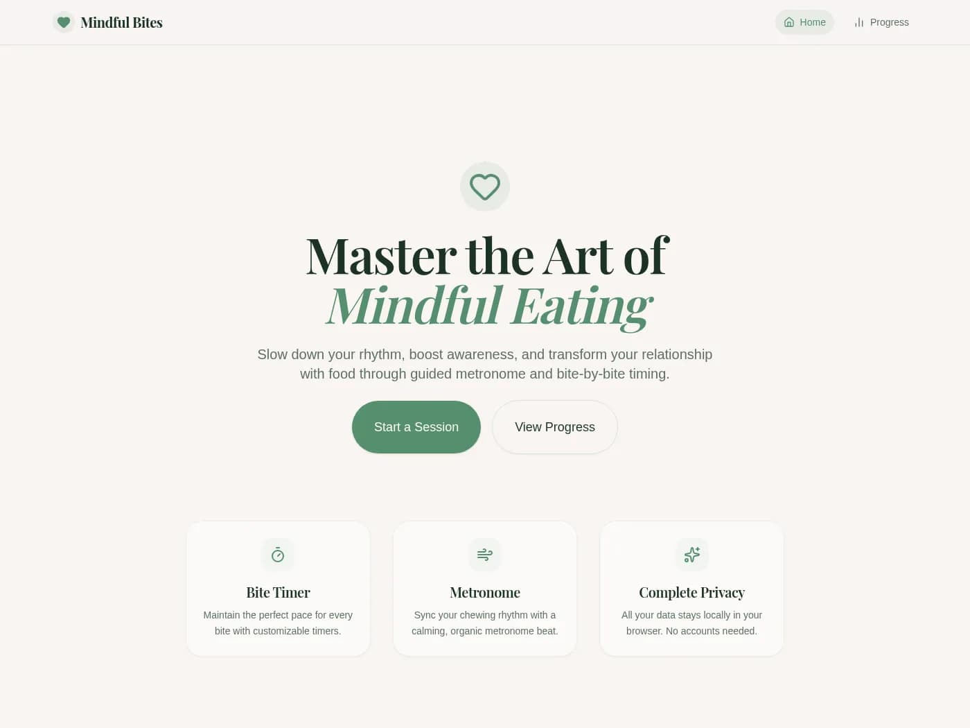 Mindful Bites Web App