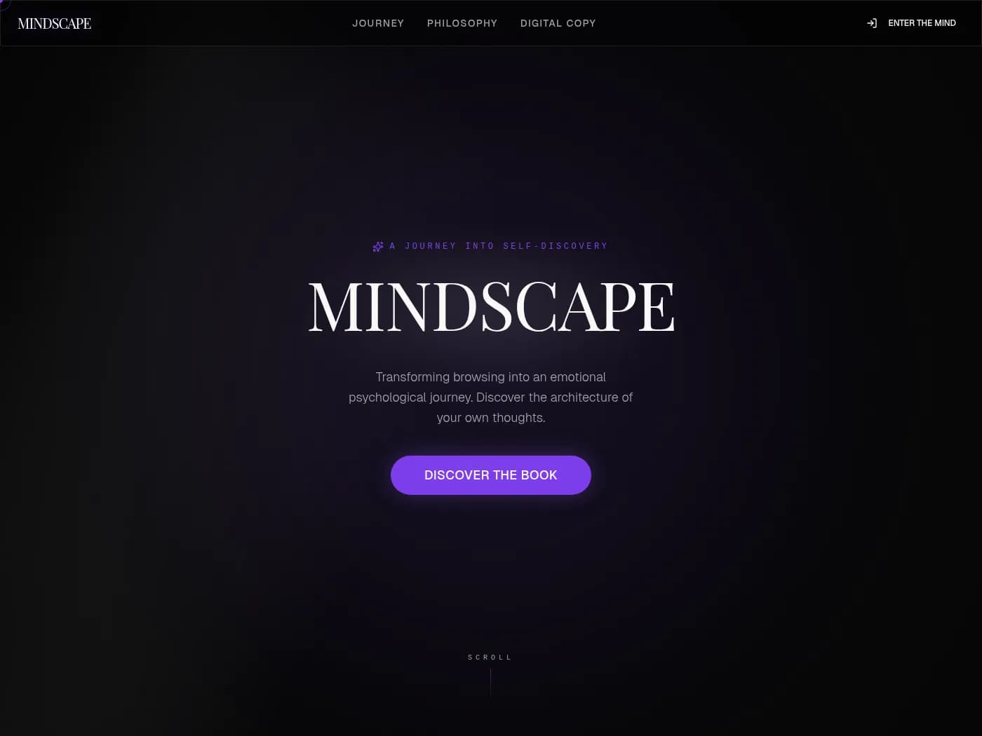 Mindscape Cinematic Book Site