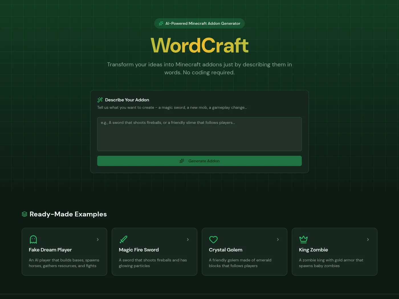 WordCraft Addons Studio