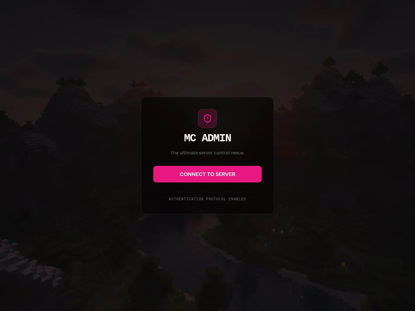 Minecraft Admin Control
