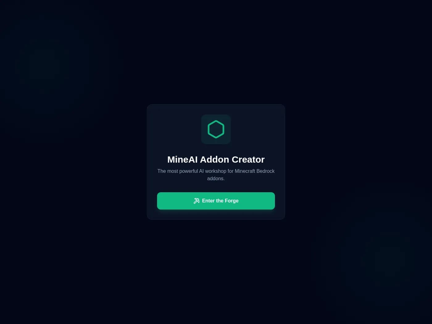 MineAI Addon Creator