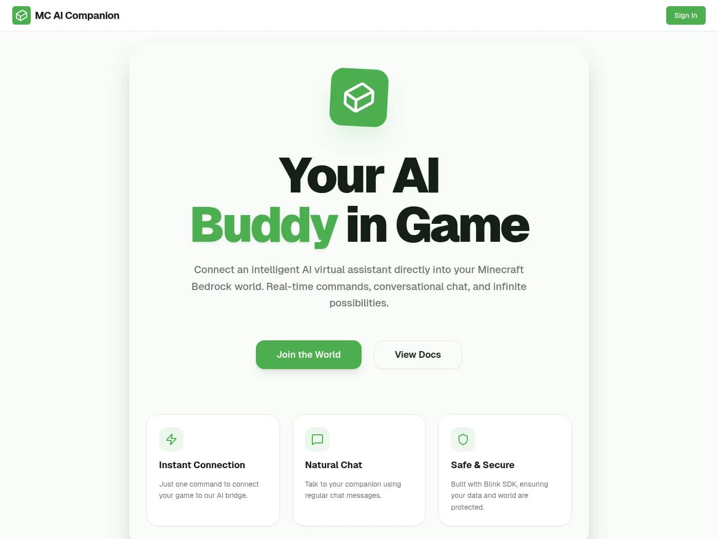 Minecraft AI Companion
