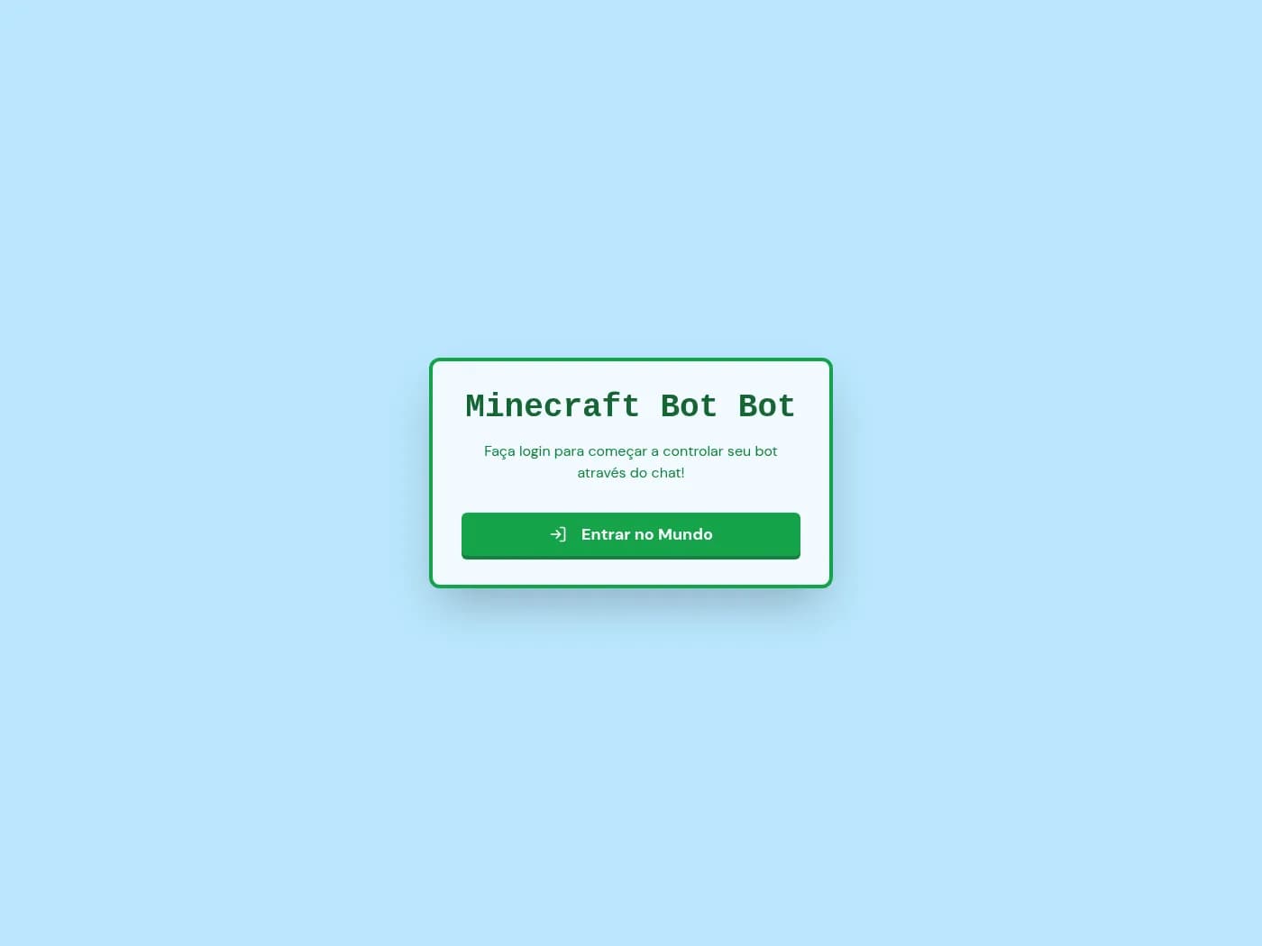Minecraft Chat Bot Player