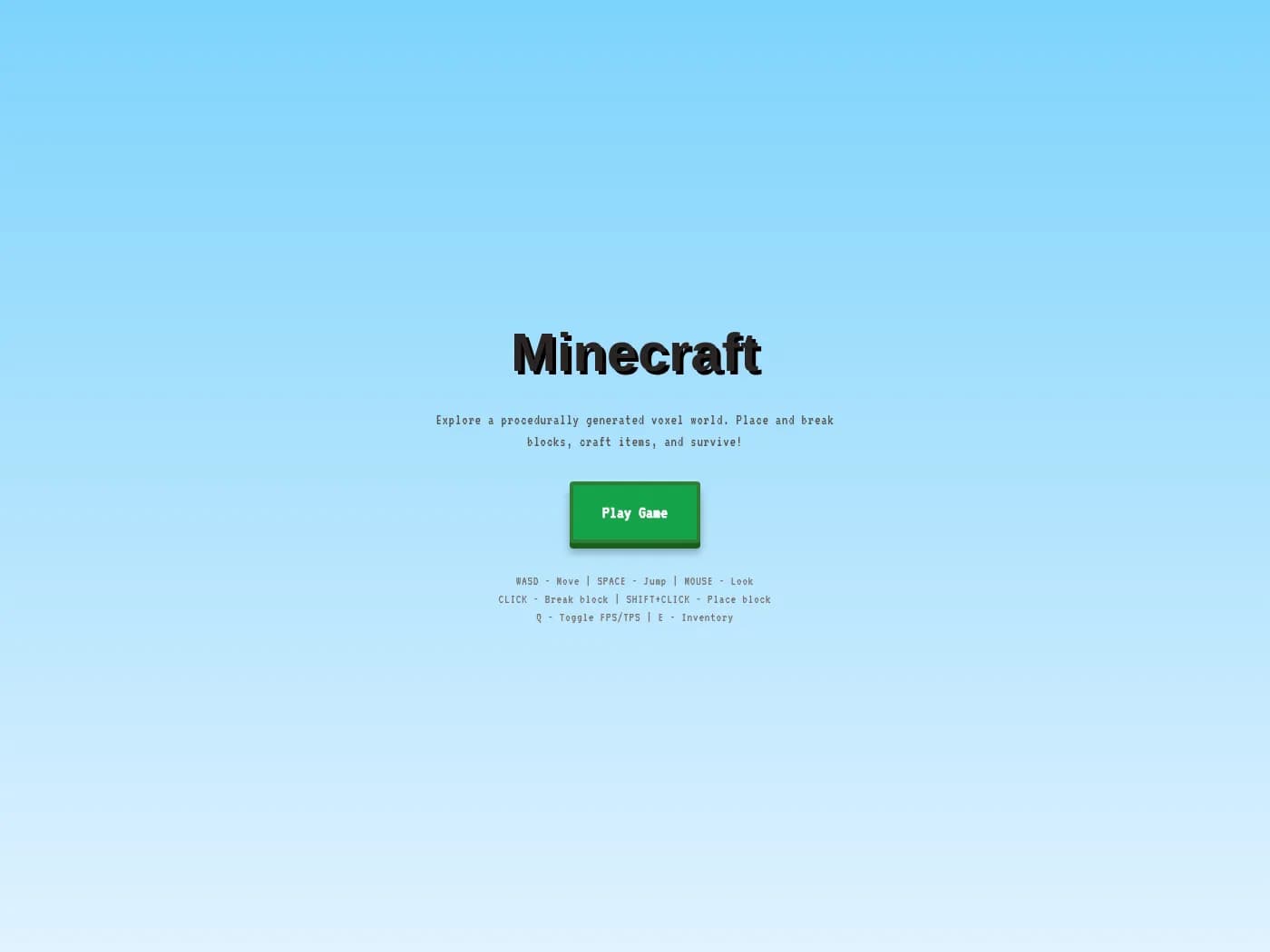 Minecraft Clone