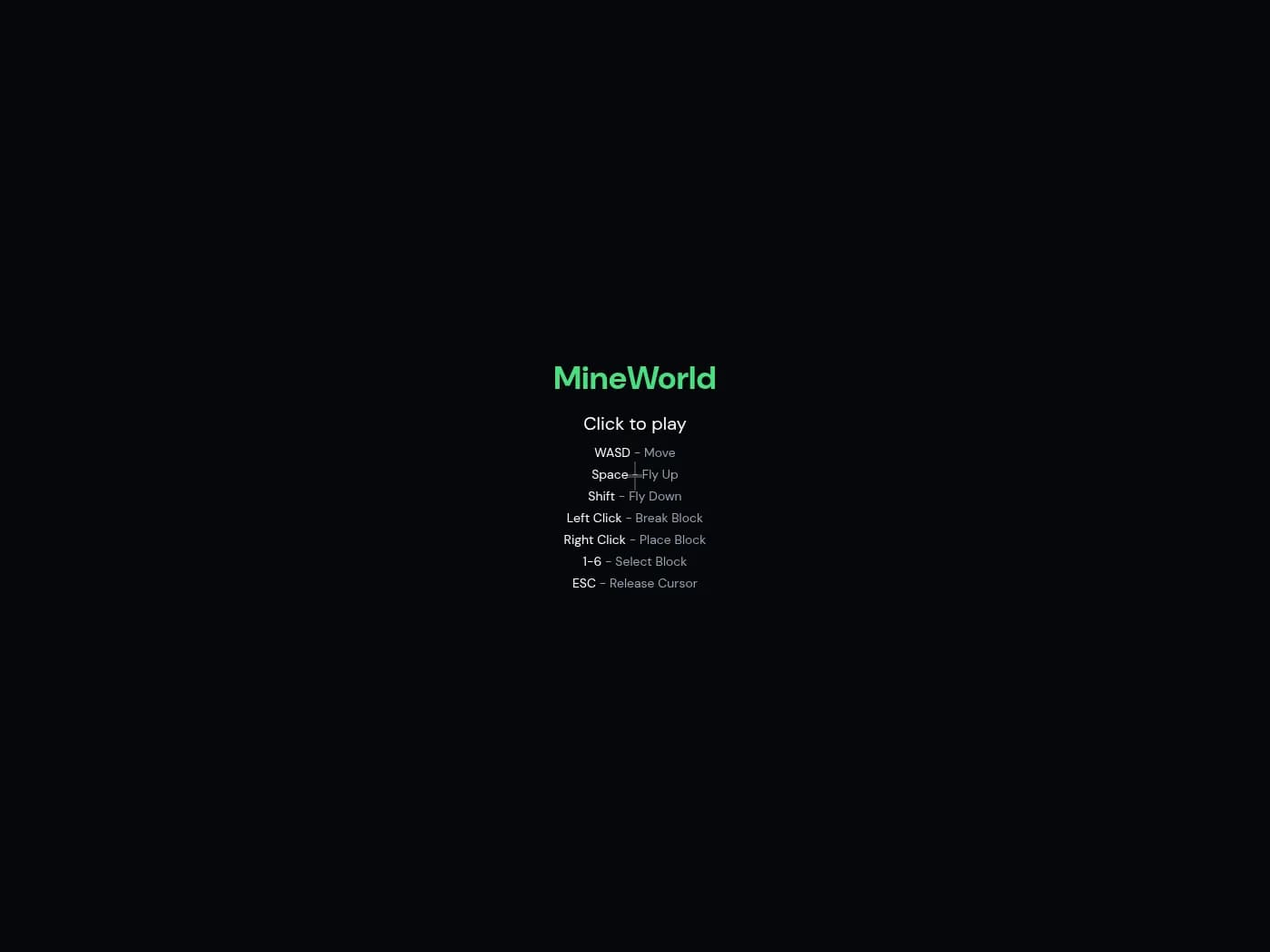 MineWorld Clone