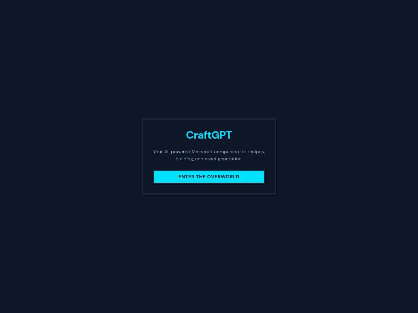 Minecraft CraftGPT