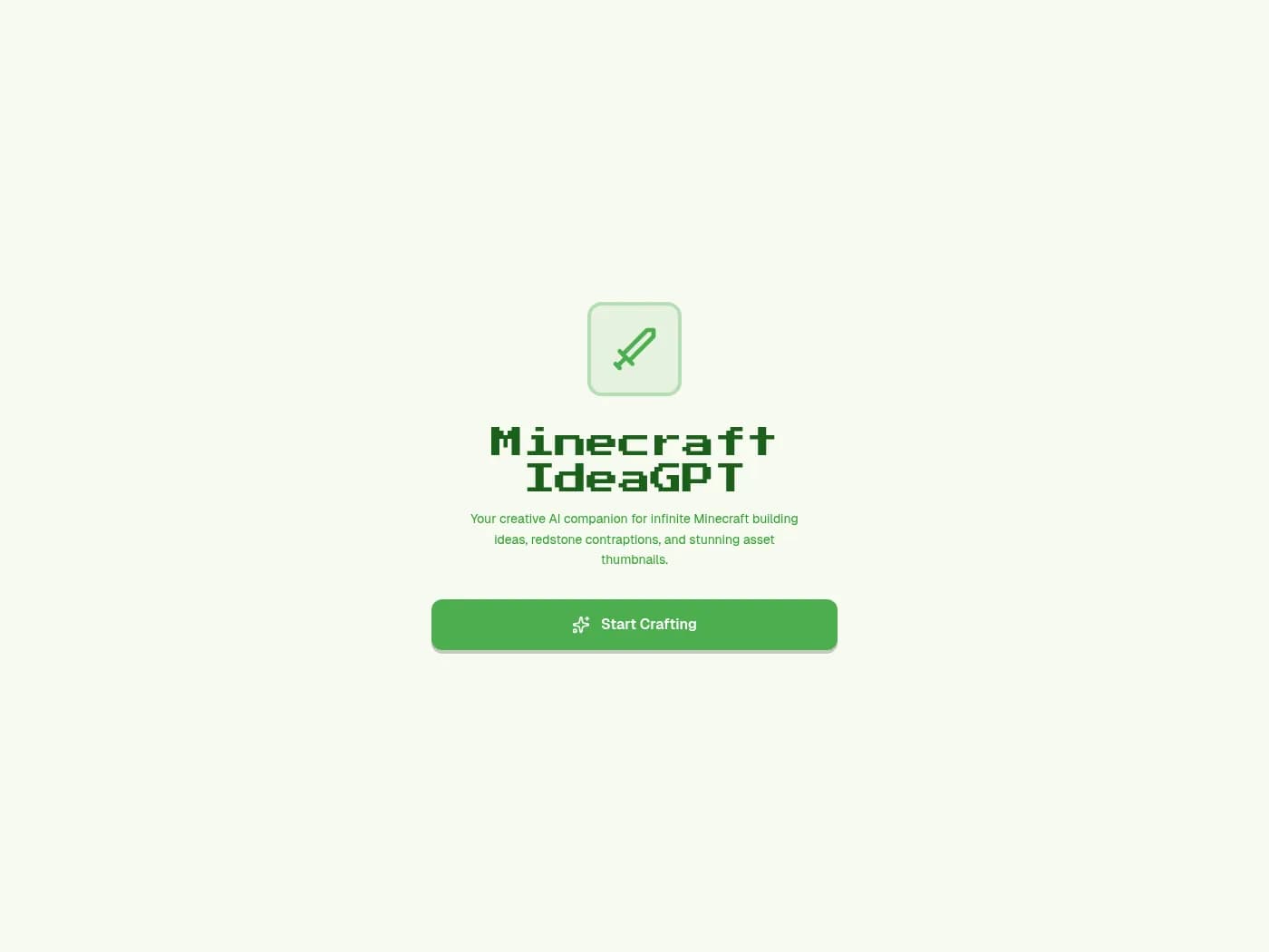 Minecraft IdeaGPT