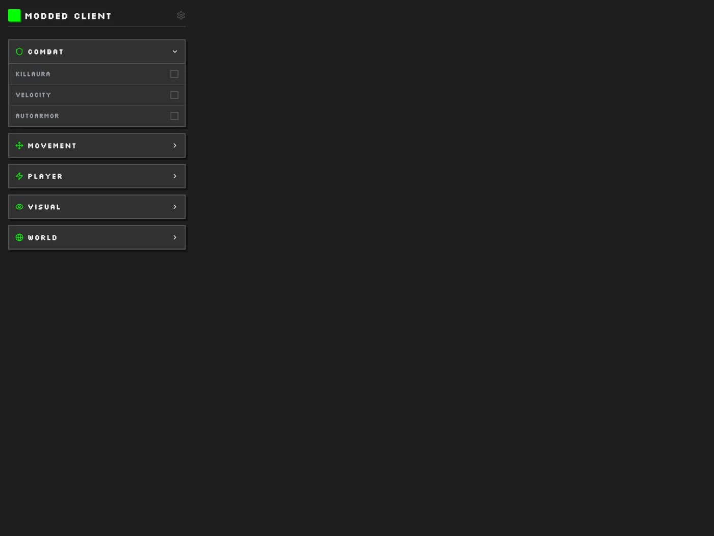 Minecraft Hack Mod GUI