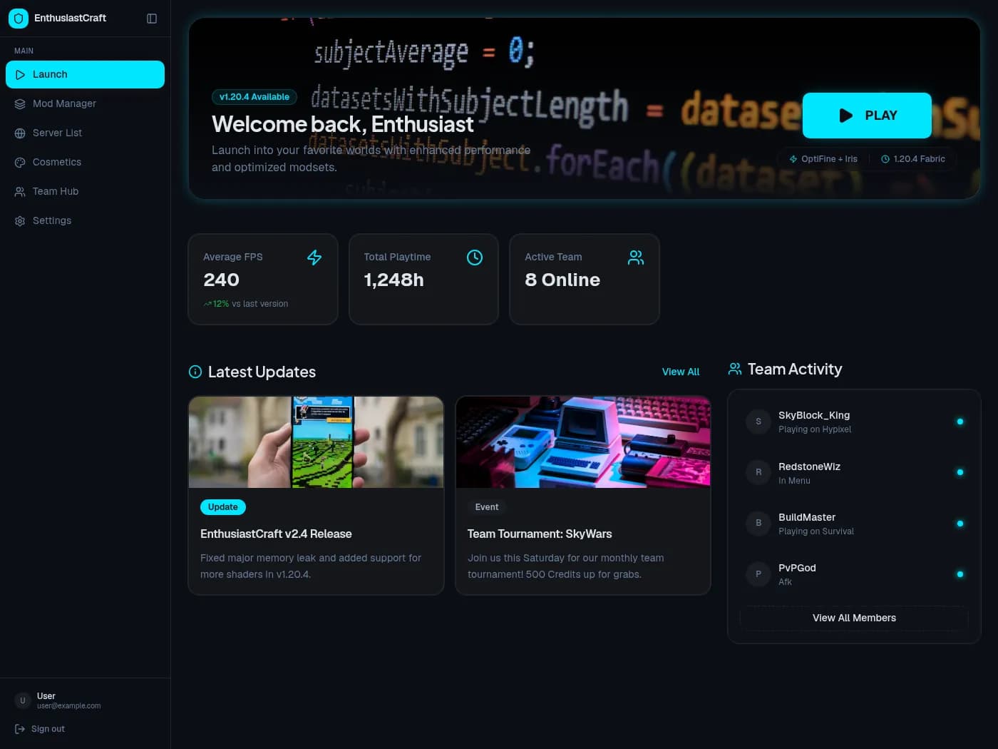 EnthusiastCraft Launcher