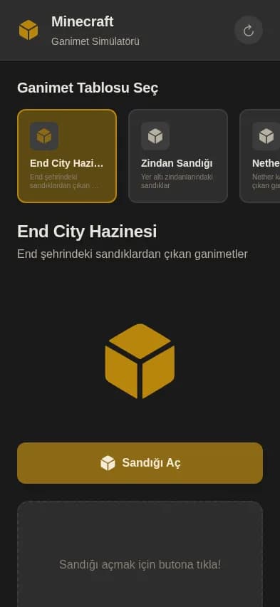 Minecraft Loot Simulator