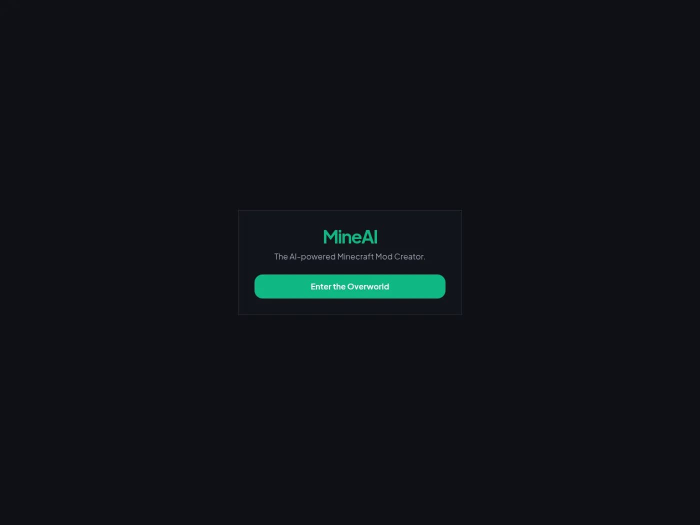 MineAI Mod Creator