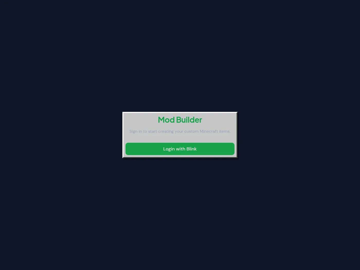 Minecraft Mod Builder