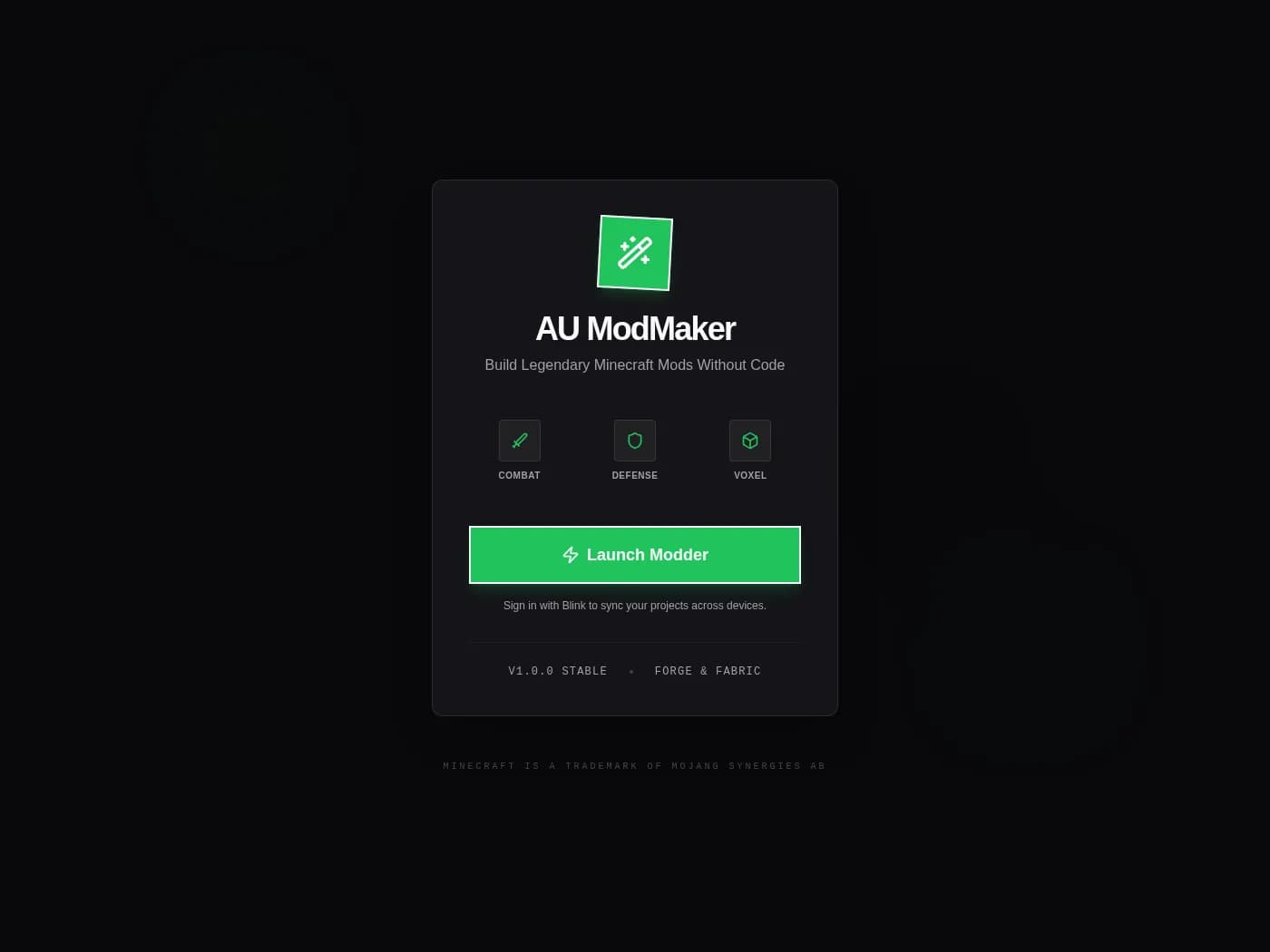 AU Minecraft Mod Maker