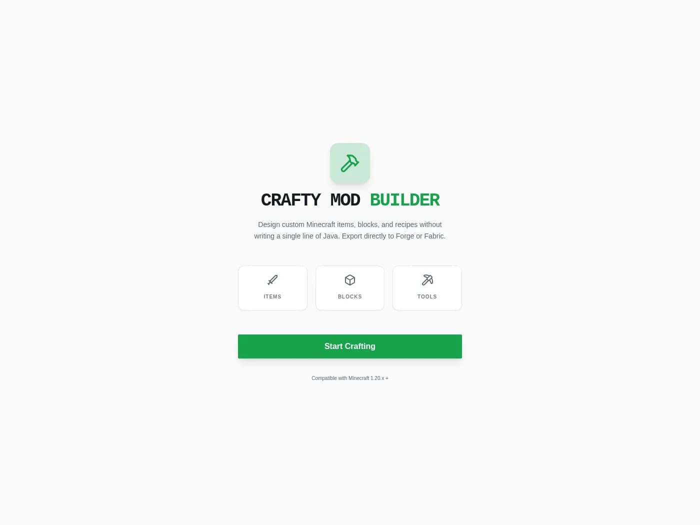 Crafty Mod Builder