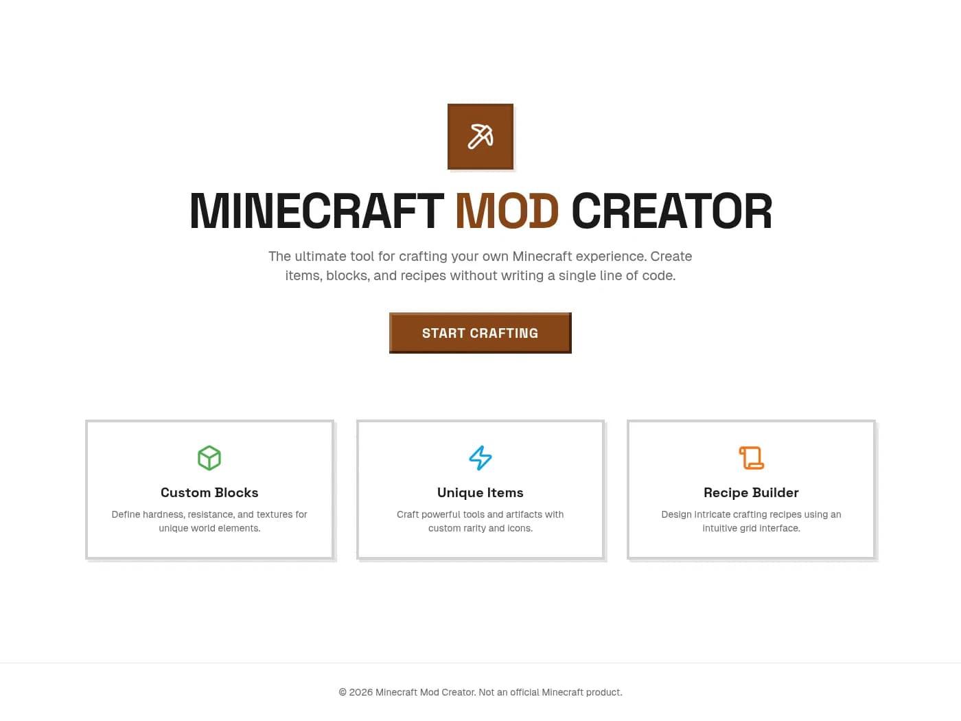 Minecraft Mod Creator
