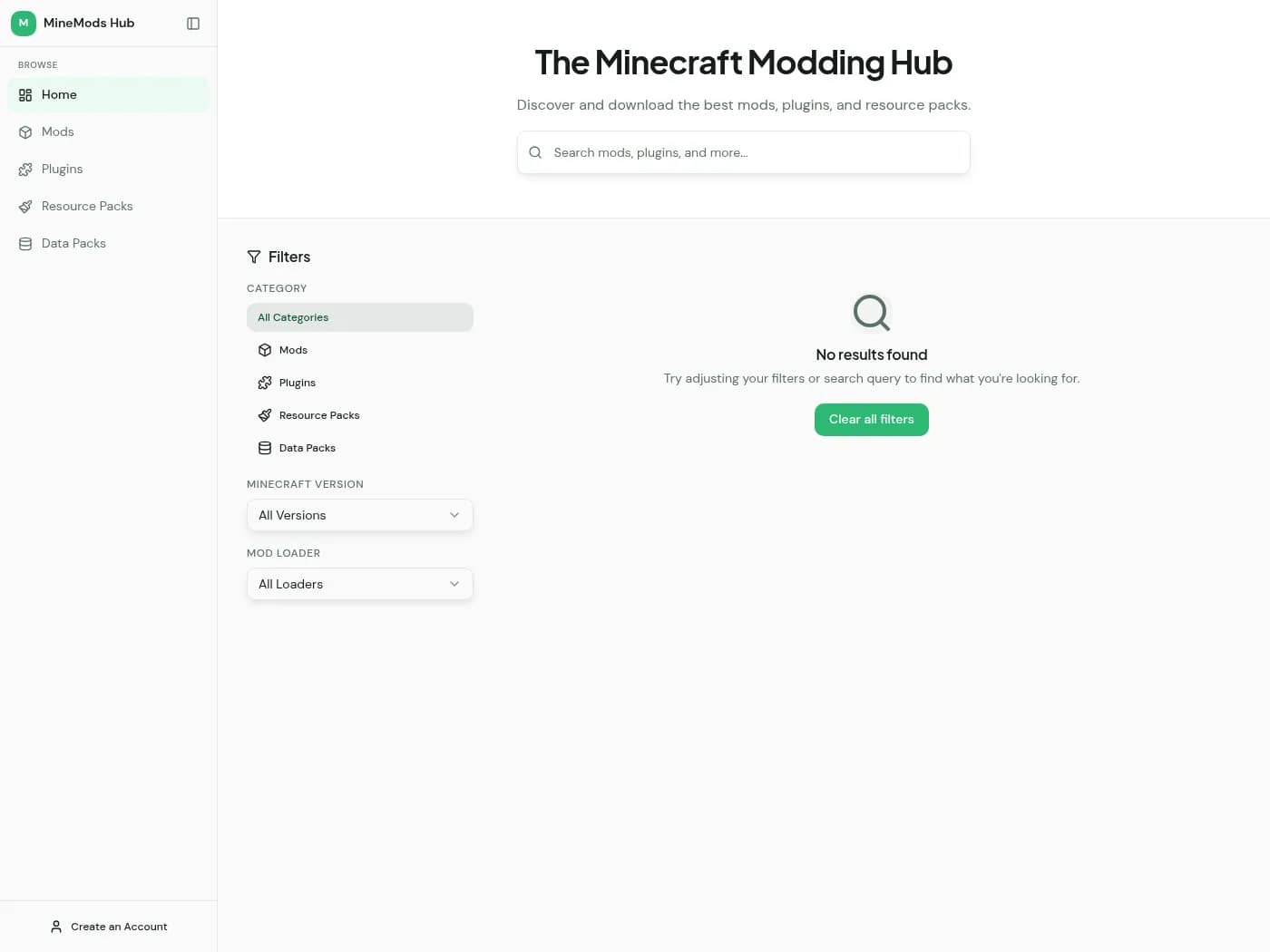 MineMods Hub