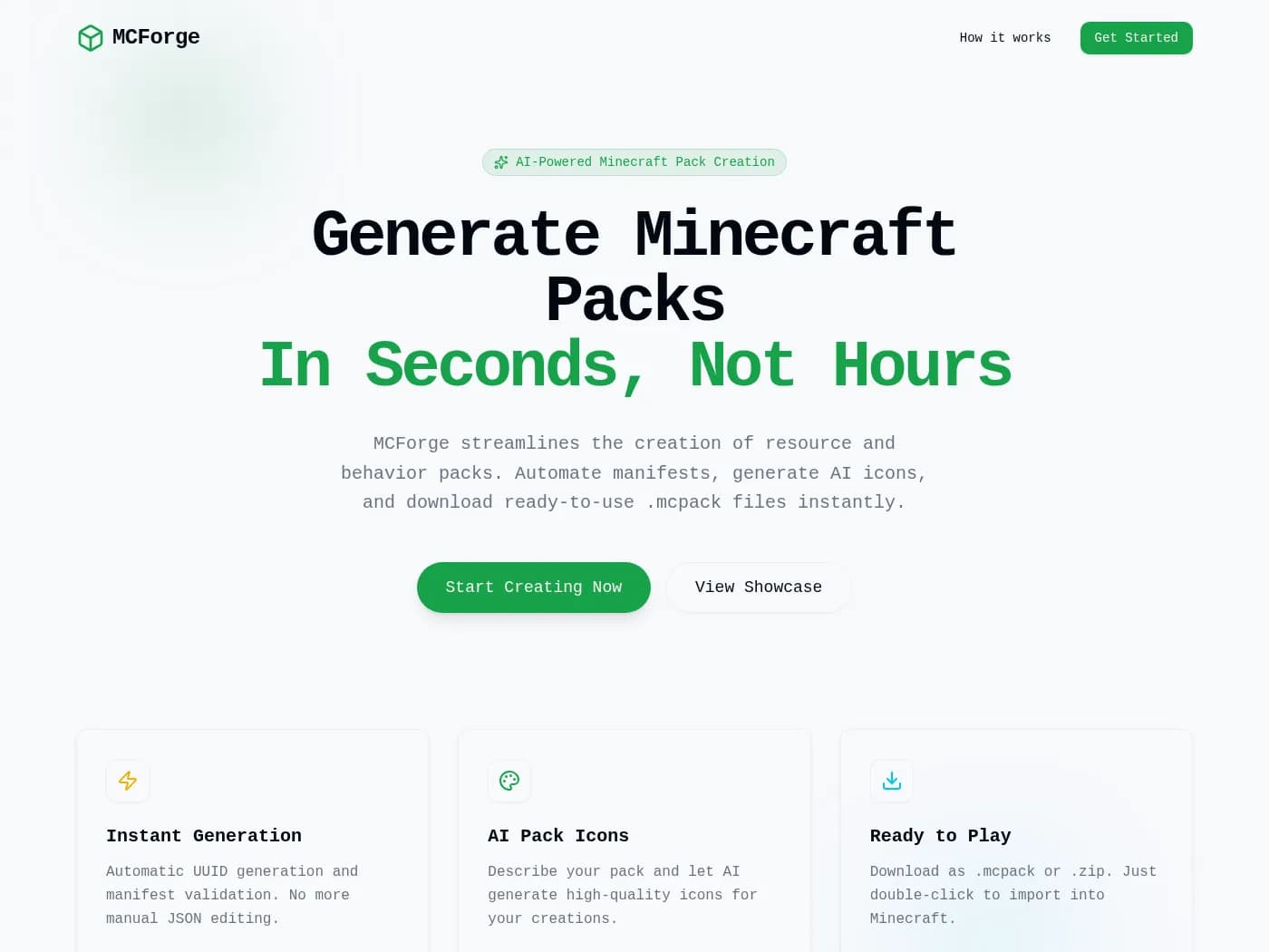 Minecraft Pack Generator