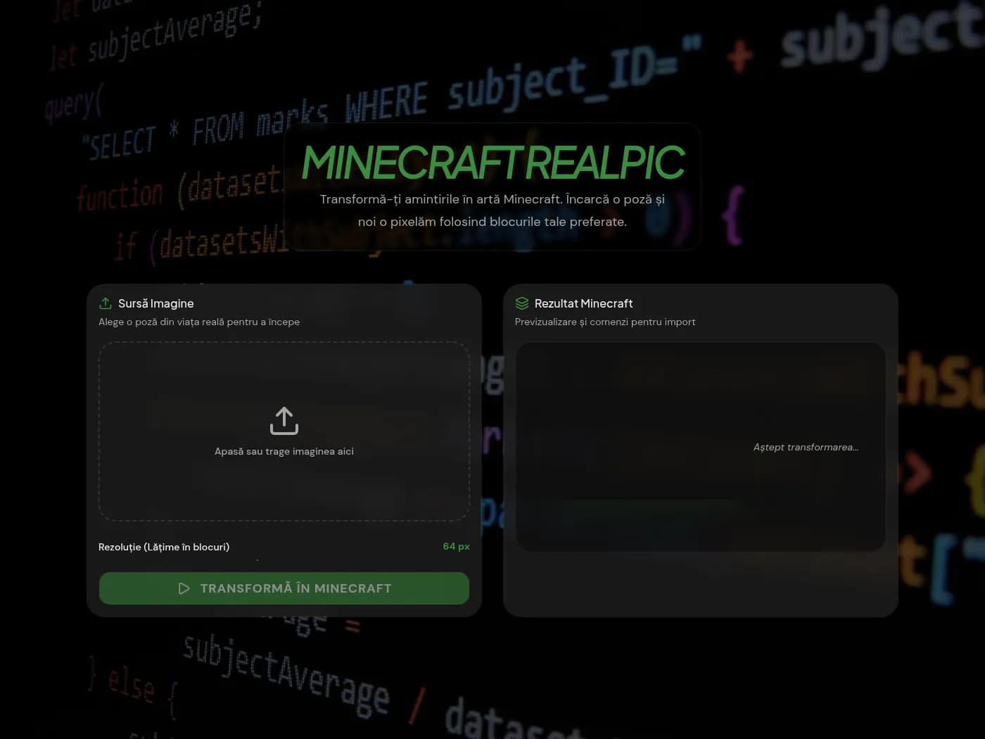 Minecraft RealPic Importer