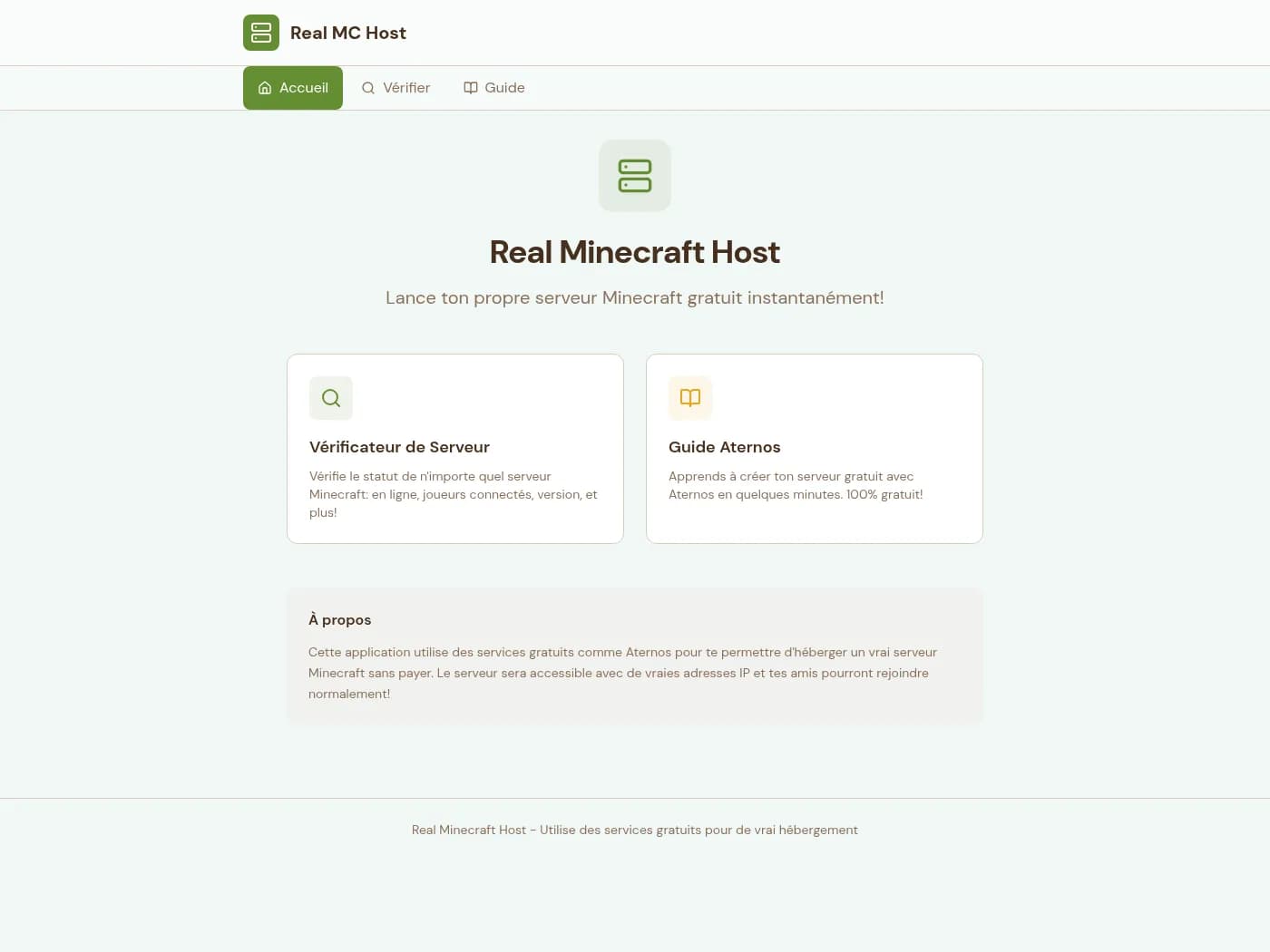 Real Minecraft Host App