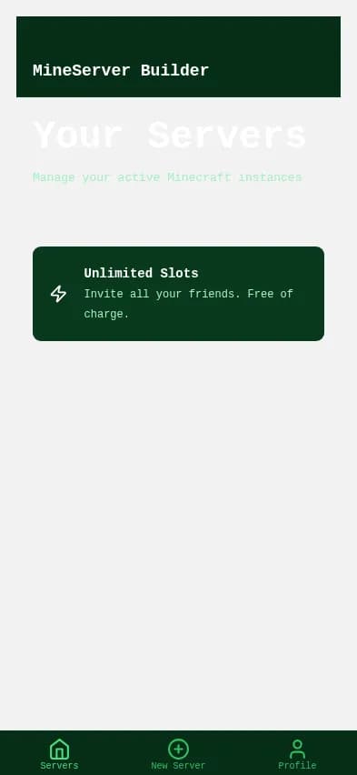 MineServer Builder