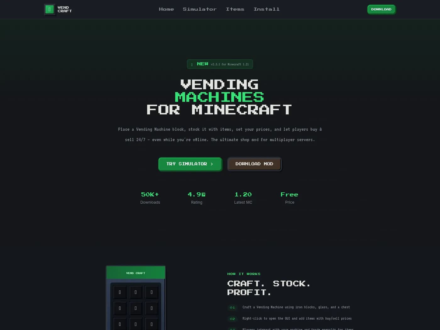 Minecraft Vending Mod
