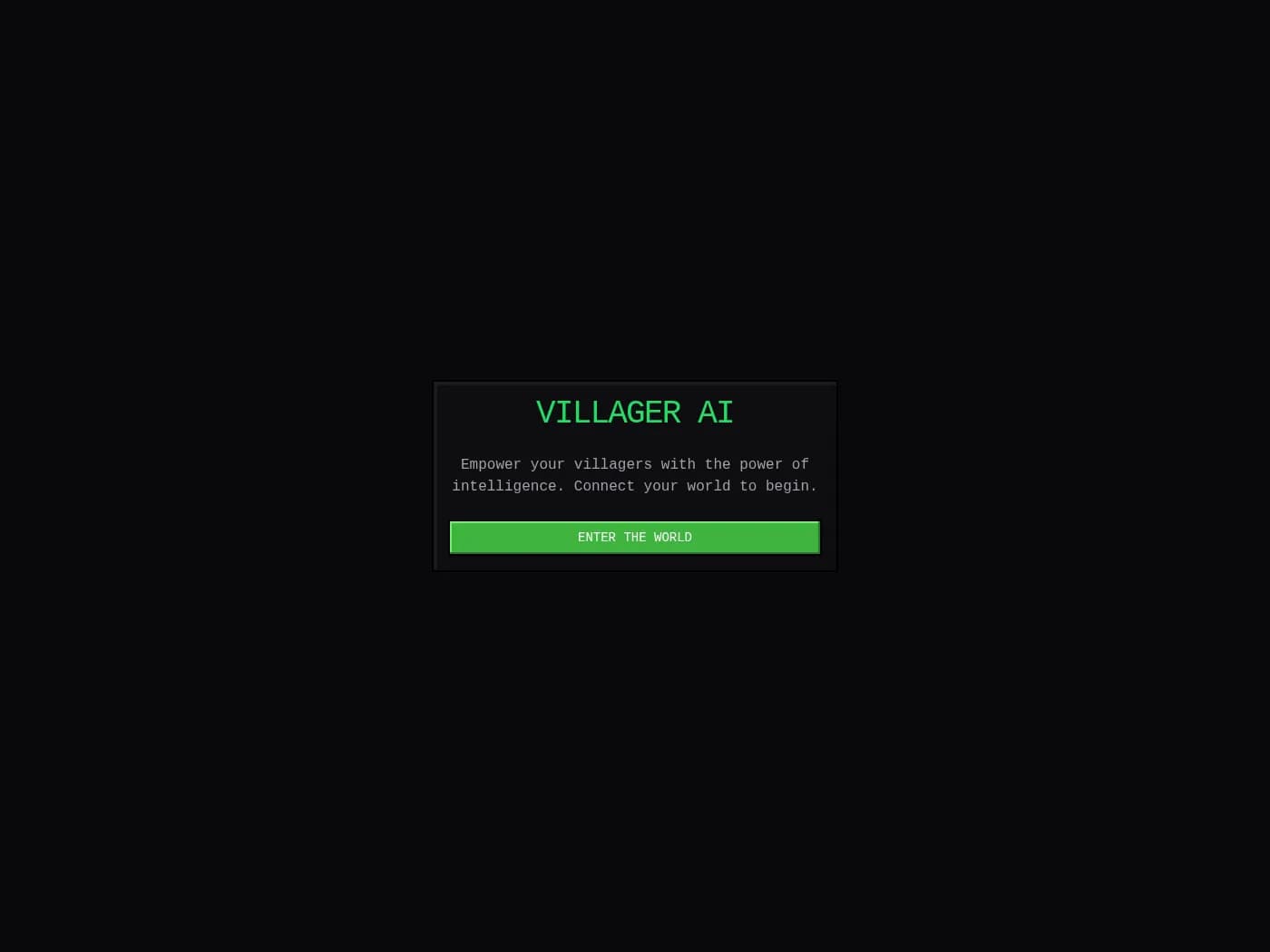 Minecraft Villager AI