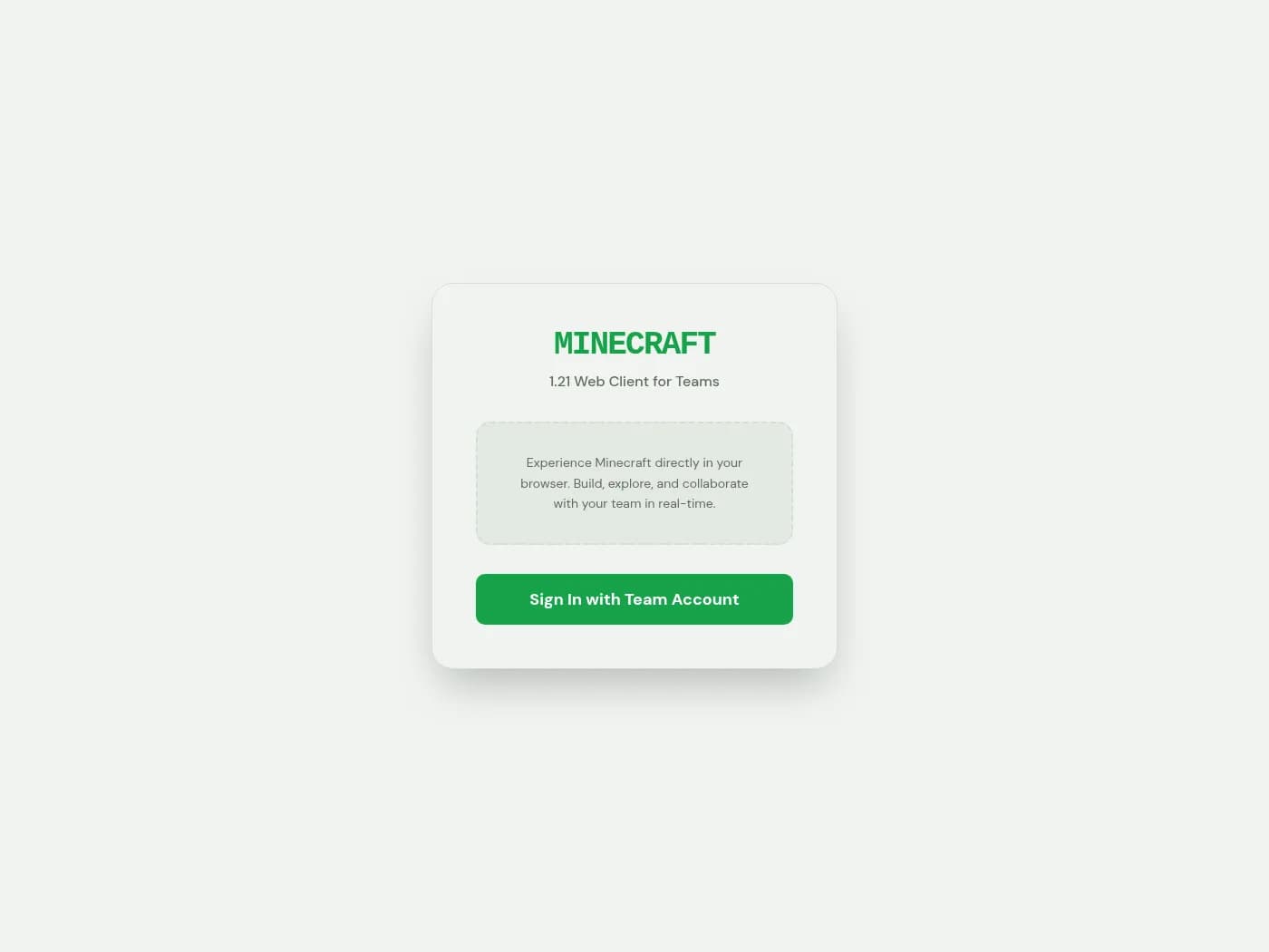 Minecraft Web Client